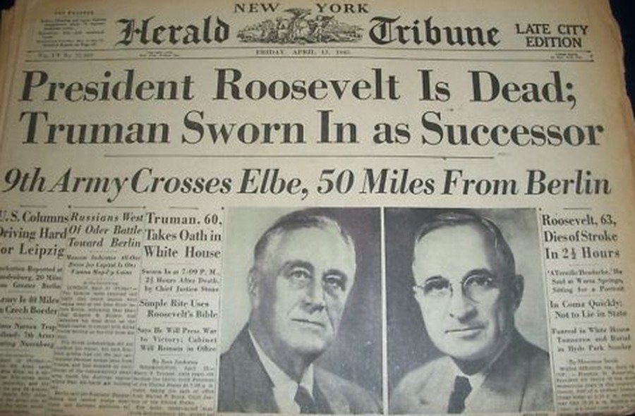 The Day Franklin Delano Roosevelt Died April 12 1945